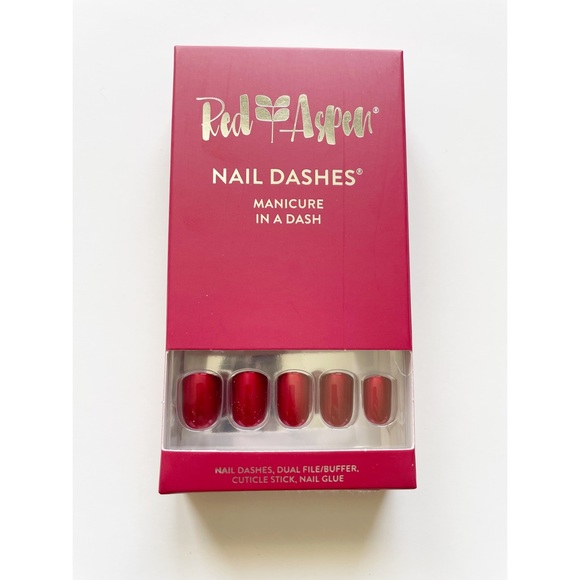 Red Aspen | Makeup | Red Aspen Roses For Ruby Short Nail Dash | Poshmark